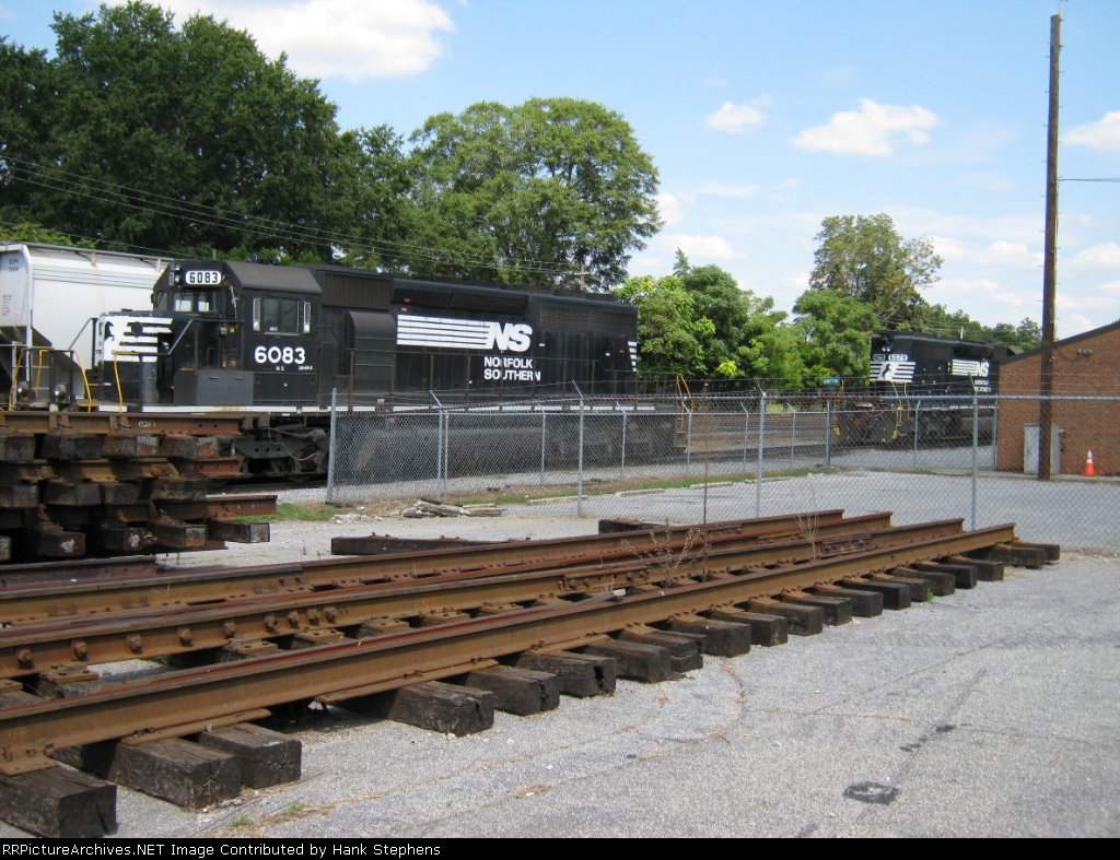 NS local power tied down at Griffin Yard